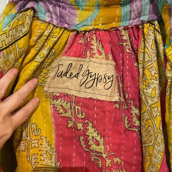 Jaded Gypsy | Tops | Jaded Gypsy Kantha Swing Top Free Size New With ...